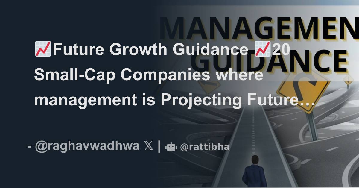 📈Future Growth Guidance 📈20 Small-Cap Companies where management is ...