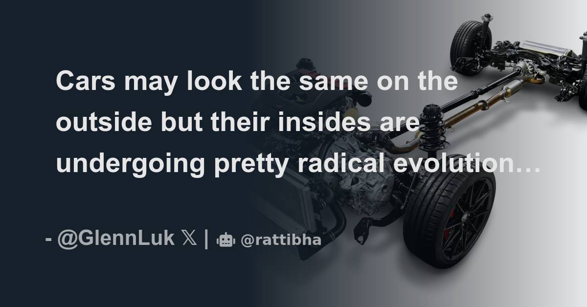 Cars may look the same on the outside but their insides are undergoing pretty radical evolution ...