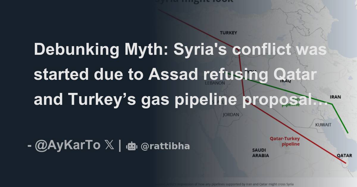 Debunking Myth: Syria's conflict was started due to Assad refusing ...