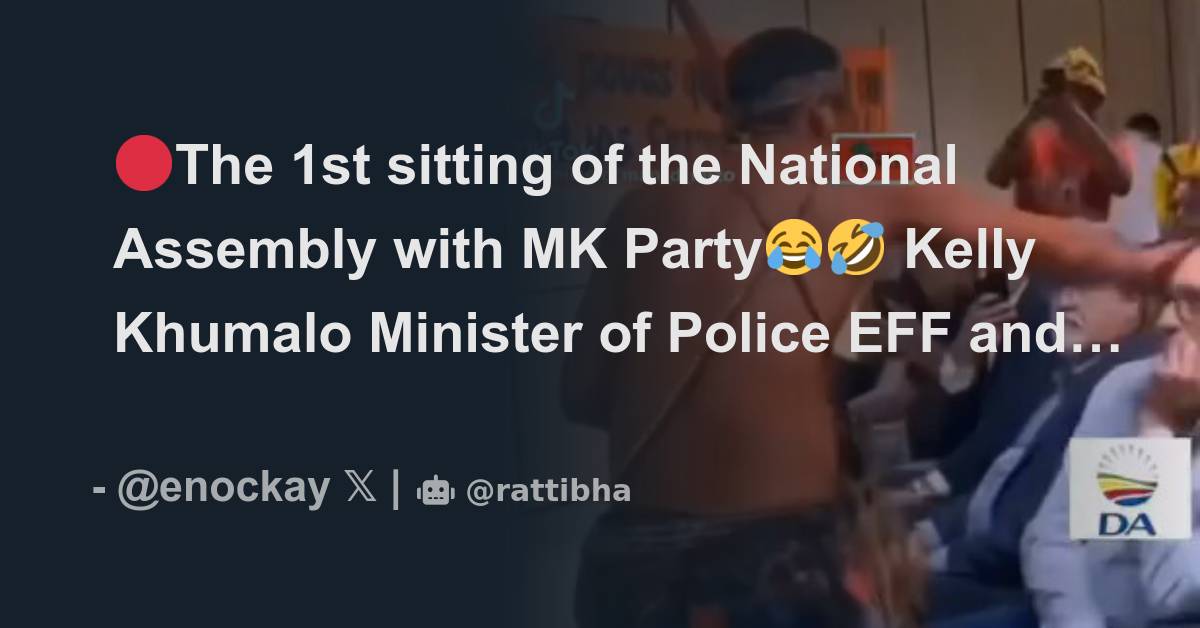 🔴The 1st sitting of the National Assembly with MK Party😂🤣 Kelly Khumalo Minister of Police EFF ...