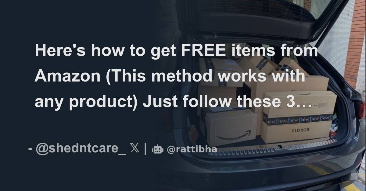 Here's how to get FREE items from Amazon (This method works with any ...