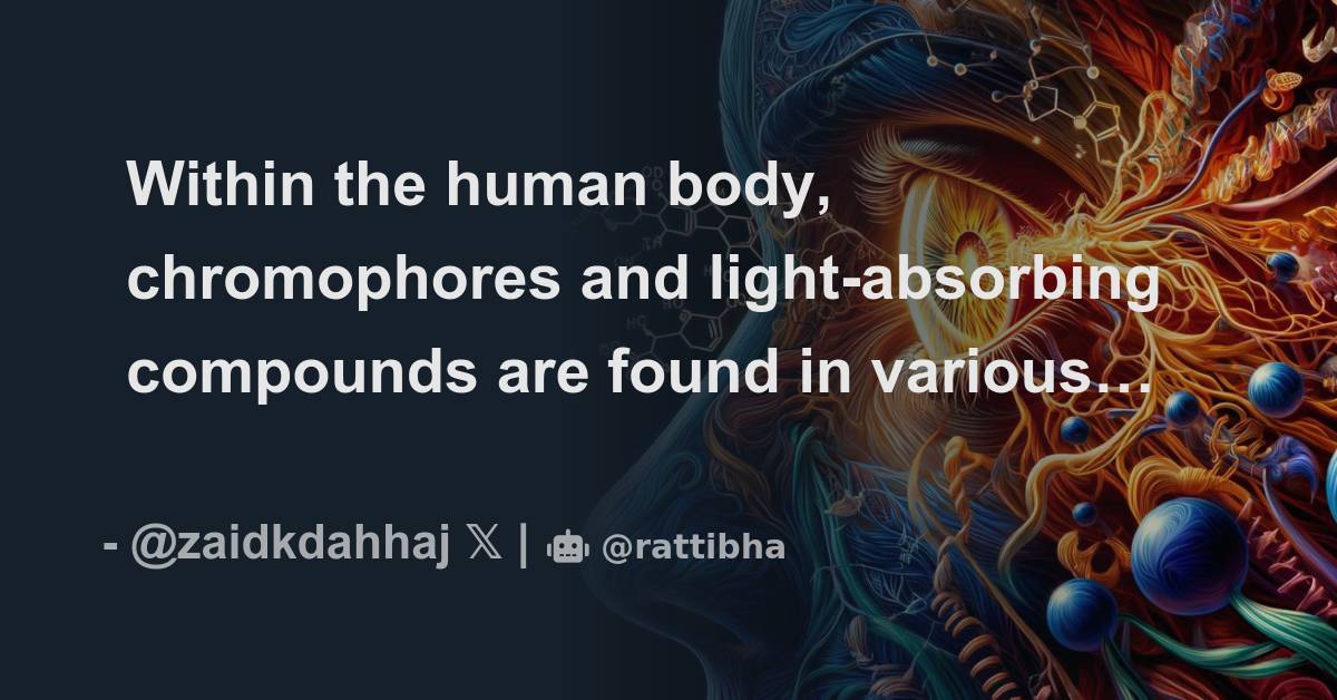 Within the human body, chromophores and light-absorbing compounds are ...