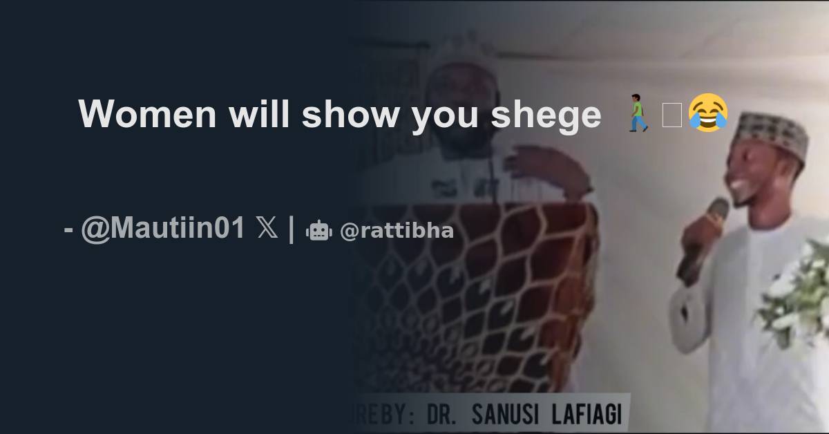 Women will show you shege 🚶🏿‍♂️🥲😂 - Thread from Depegan of Lagos 🇳🇬🇺🇸 ...