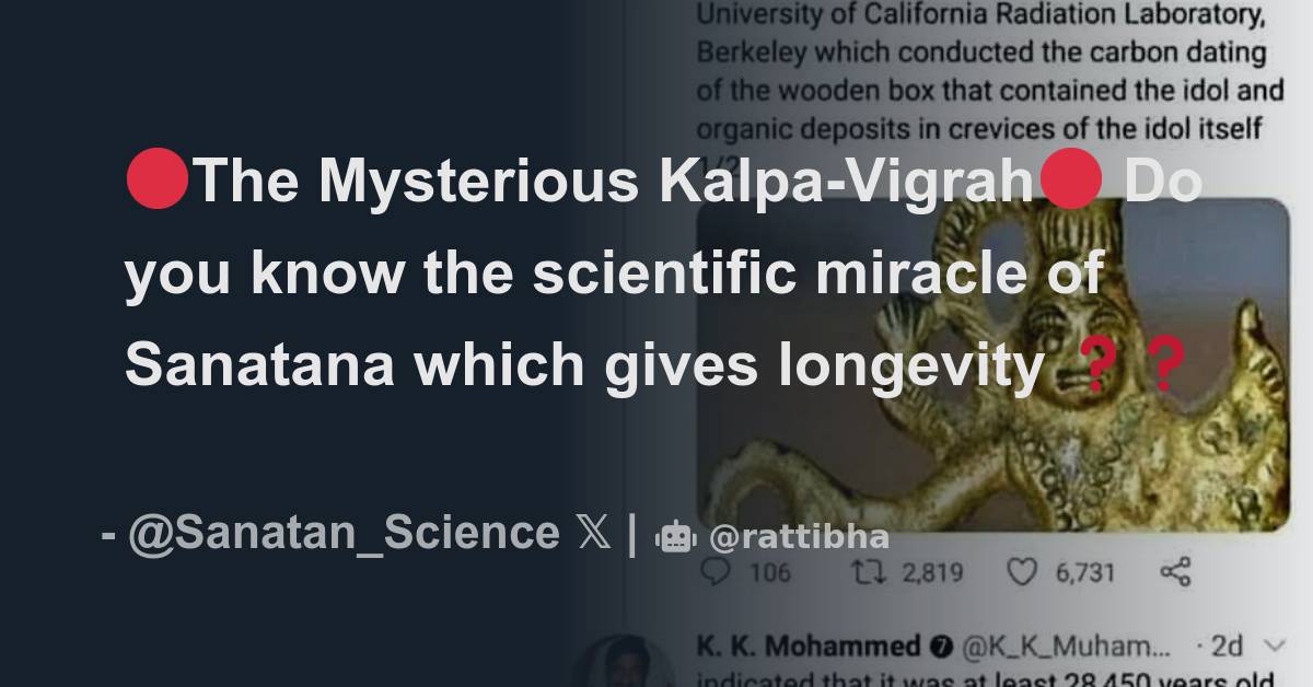 🔴The Mysterious Kalpa-Vigrah🔴 Do you know the scientific miracle of ...