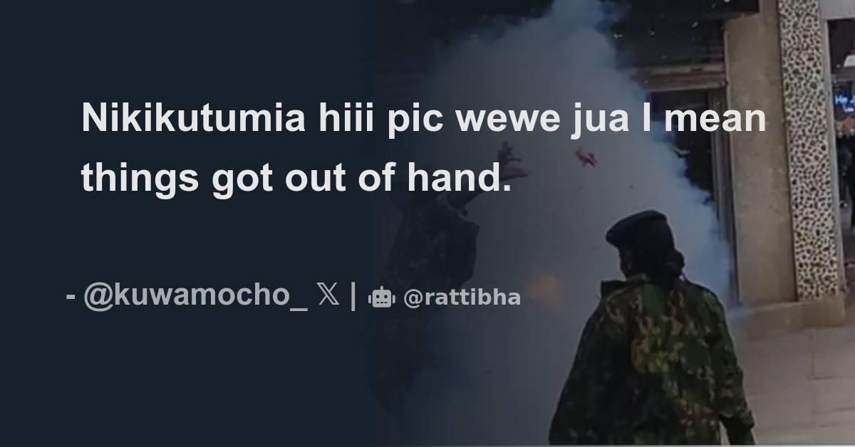 Nikikutumia hiii pic wewe jua I mean things got out of hand. - Thread ...