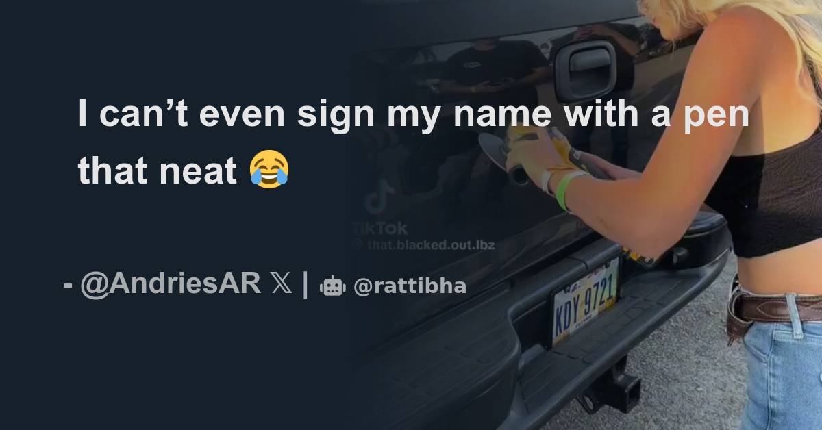 I can’t even sign my name with a pen that neat 😂 - Thread from A N D ®️ ...