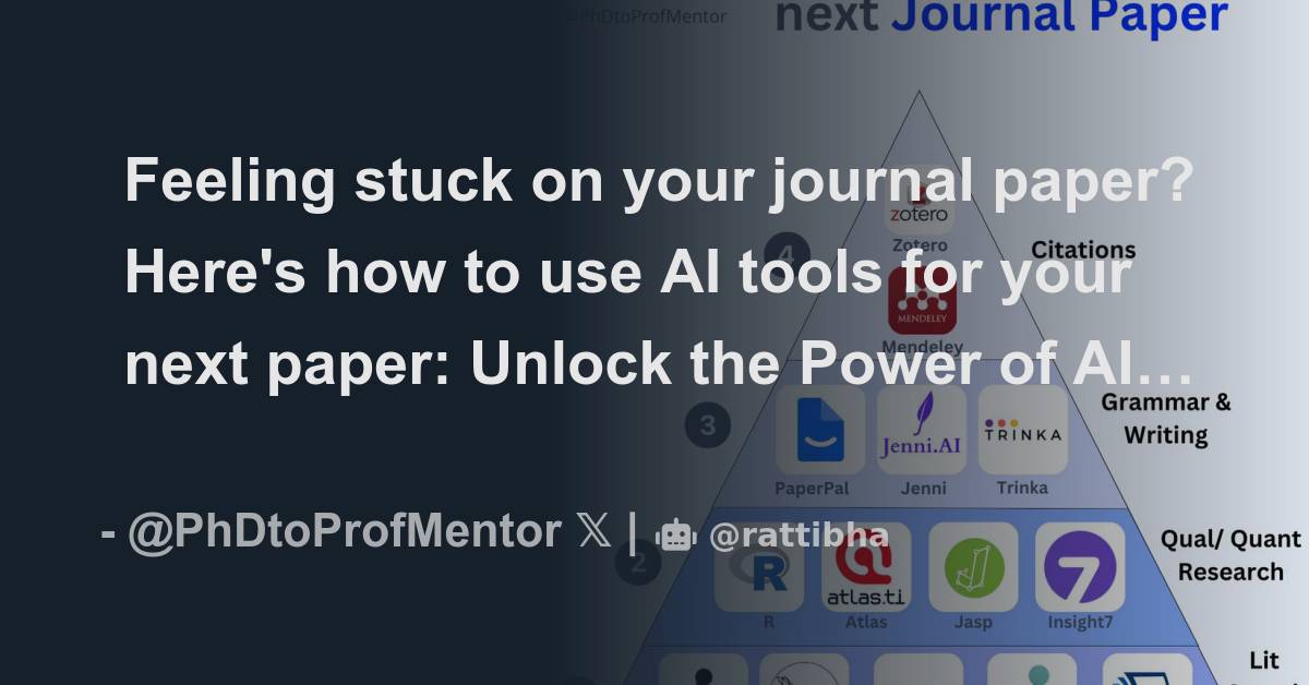 Feeling stuck on your journal paper? Here's how to use AI tools for ...