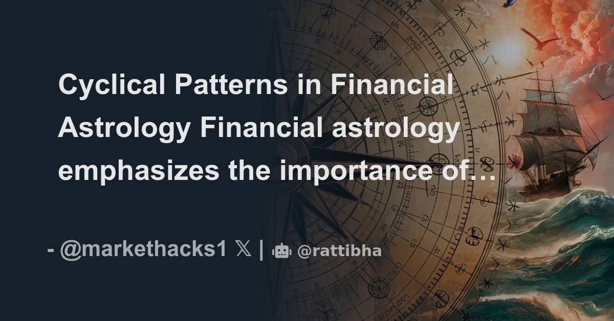 Cyclical Patterns in Financial Astrology Financial astrology emphasizes ...