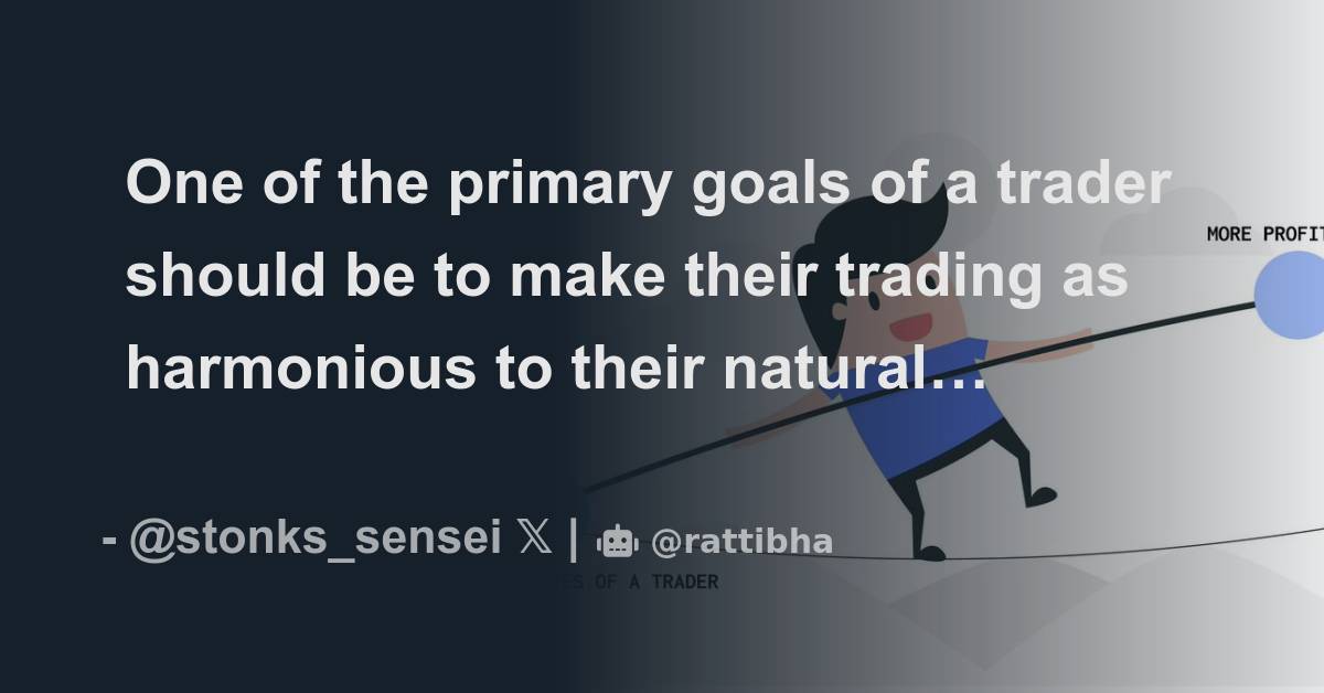 One of the primary goals of a trader should be to make their trading as ...