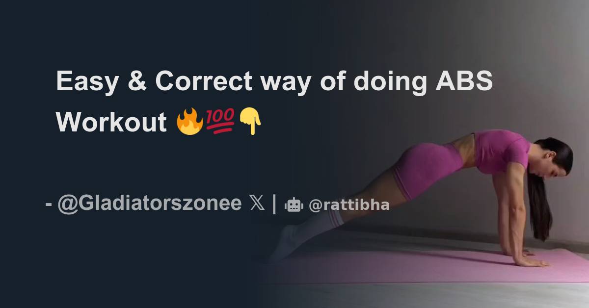 Easy & Correct way of doing ABS Workout 🔥💯👇 - المسلسل من Gladiators zone @Gladiatorszonee - رتبها