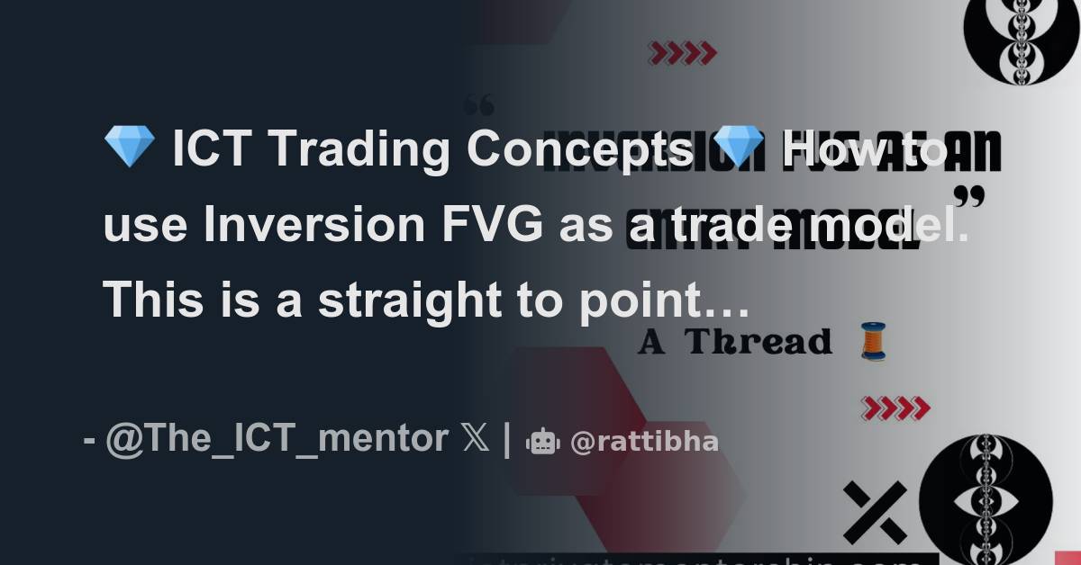 💎 ICT Trading Concepts 💎 How to use Inversion FVG as a trade model ...