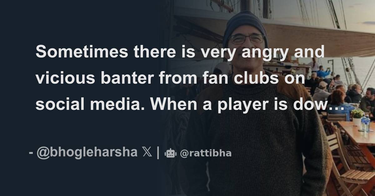 Sometimes there is very angry and vicious banter from fan clubs on ...