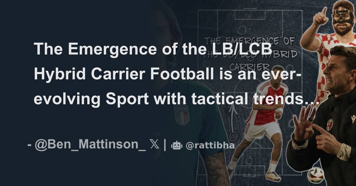 The Emergence of the LB/LCB Hybrid Carrier Football is an ever-evolving Sport with tactical ...