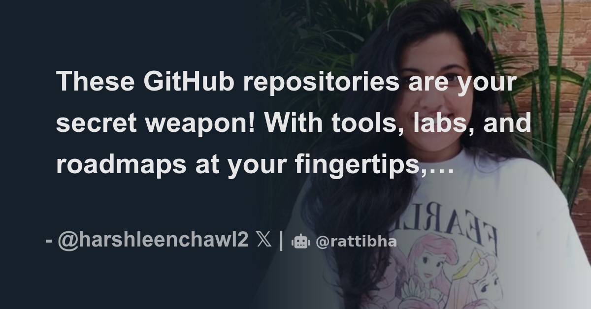 These GitHub repositories are your secret weapon! With tools, labs, and roadmaps at your ...