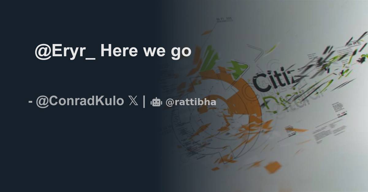 @Eryr_ Here we go - Thread from Conrad Kulo @ConradKulo - Rattibha