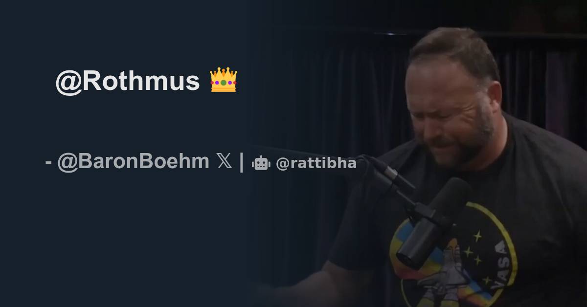 @Rothmus 👑 - Thread from Josh Boehm @BaronBoehm - Rattibha