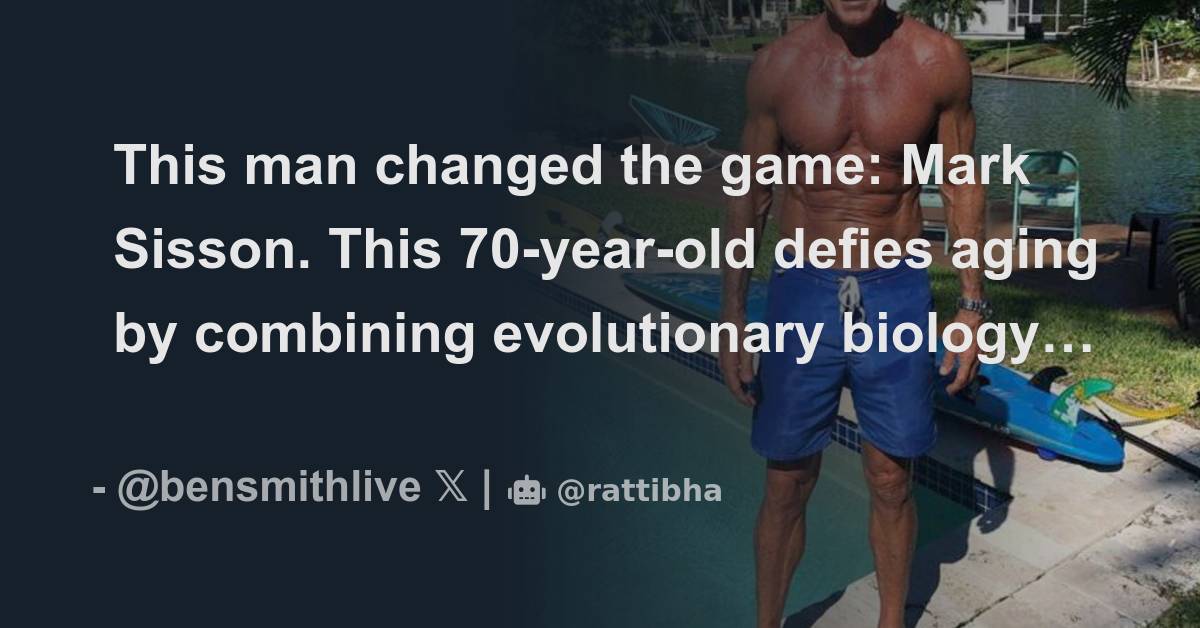 This man changed the game: Mark Sisson. This 70-year-old defies aging ...