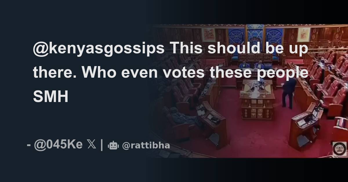 @kenyasgossips This should be up there. Who even votes these people SMH ...