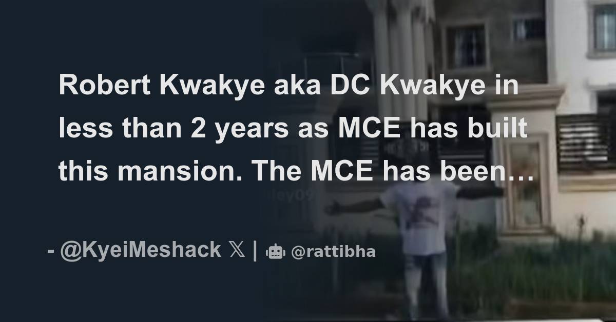 Robert Kwakye aka DC Kwakye in less than 2 years as MCE has built this ...
