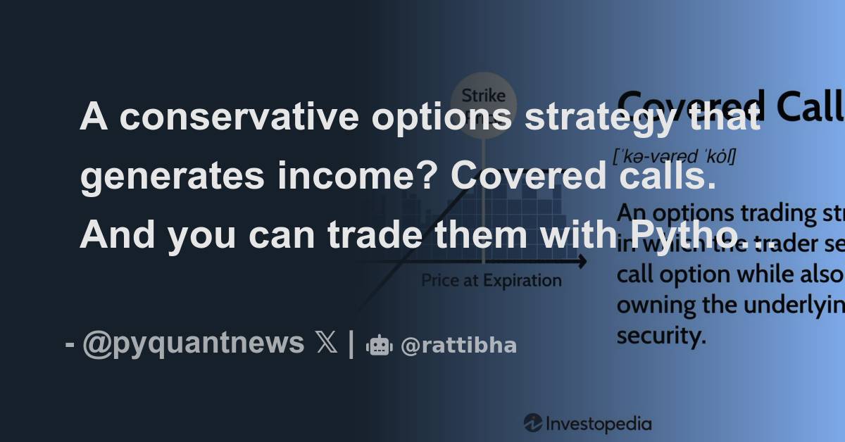 A conservative options strategy that generates income? Covered calls ...