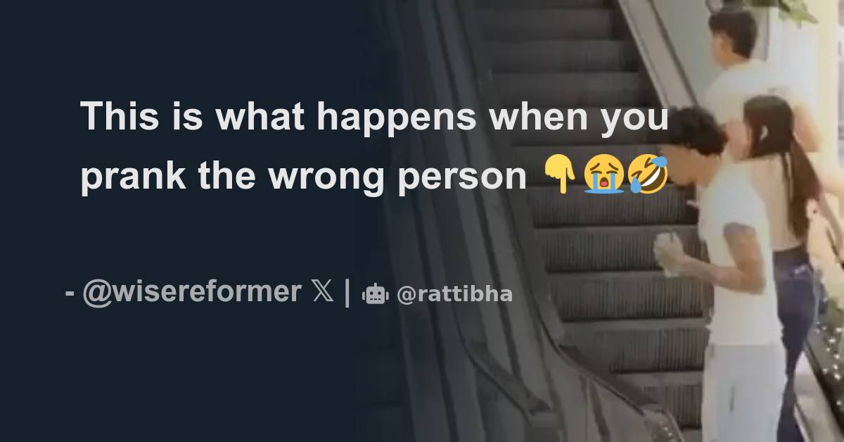 This is what happens when you prank the wrong person 👇😭🤣 - Thread from ...
