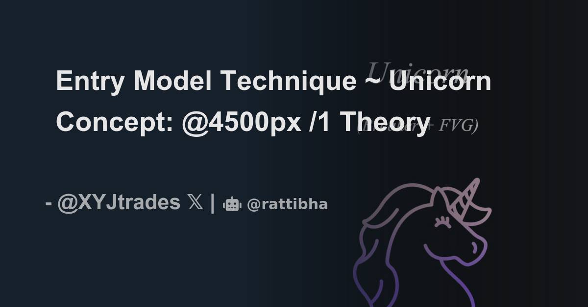 Entry Model Technique ~ Unicorn Concept: @4500px - Thread from Afyz ...