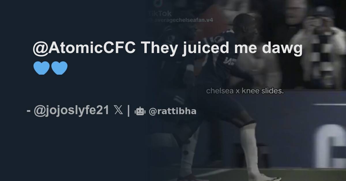 @AtomicCFC They juiced me dawg💙💙 - Thread from Jojo🎰 @jojoslyfe21 - Rattibha