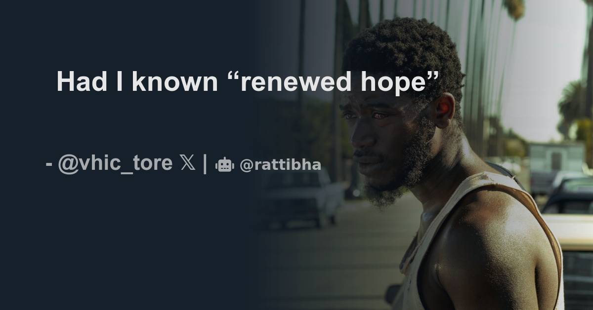 Had I known - Thread from Victor Babatunde @vhic_tore - Rattibha