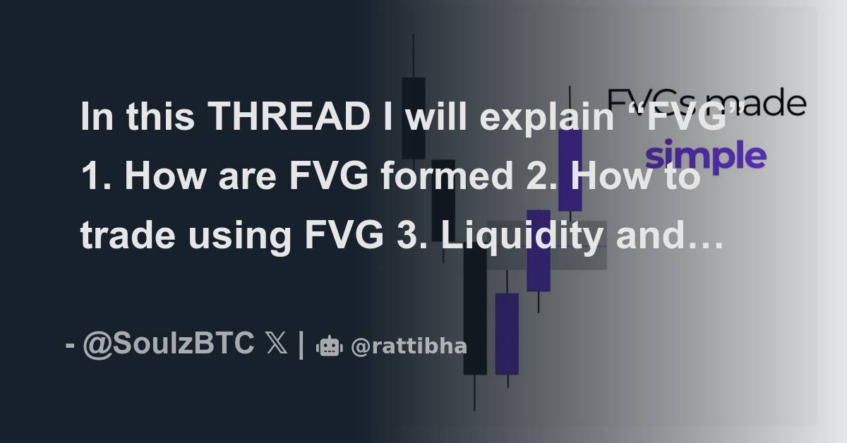 In this THREAD I will explain “FVG” 1. How are FVG formed 2. How to ...