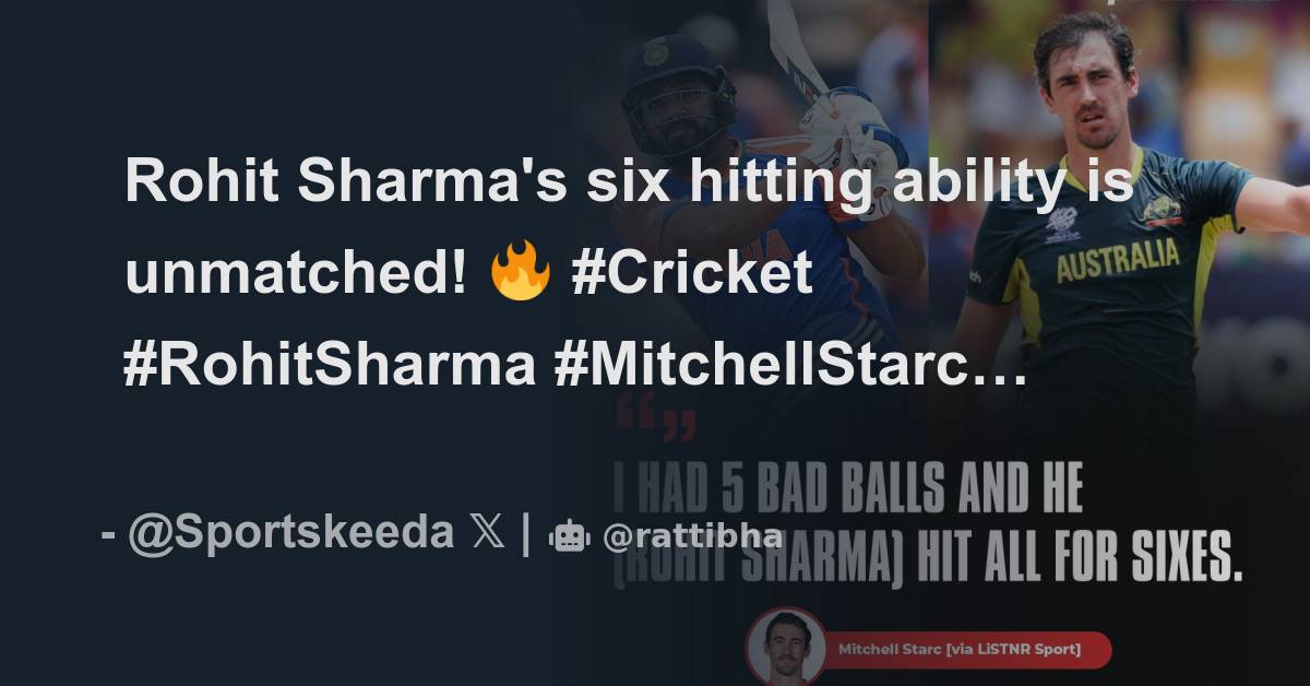 Rohit Sharma's six hitting ability is unmatched! 🔥 #Cricket #RohitSharma #MitchellStarc #INDvAUS ...