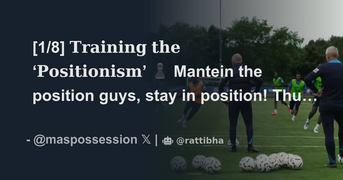 [1/8] 𝐓𝐫𝐚𝐢𝐧𝐢𝐧𝐠 𝐭𝐡𝐞 ‘𝐏𝐨𝐬𝐢𝐭𝐢𝐨𝐧𝐢𝐬𝐦’ ♟️ Mantein the position guys, stay in ...