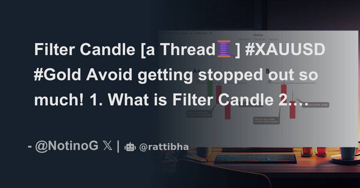 Filter Candle [a Thread🧵] #XAUUSD #Gold Avoid getting stopped out so much! 1. What is Filter ...