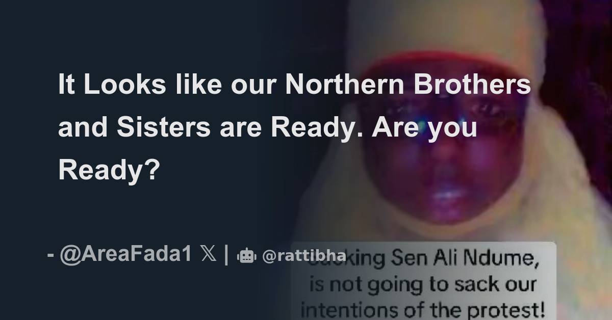 It Looks like our Northern Brothers and Sisters are Ready. Are you ...