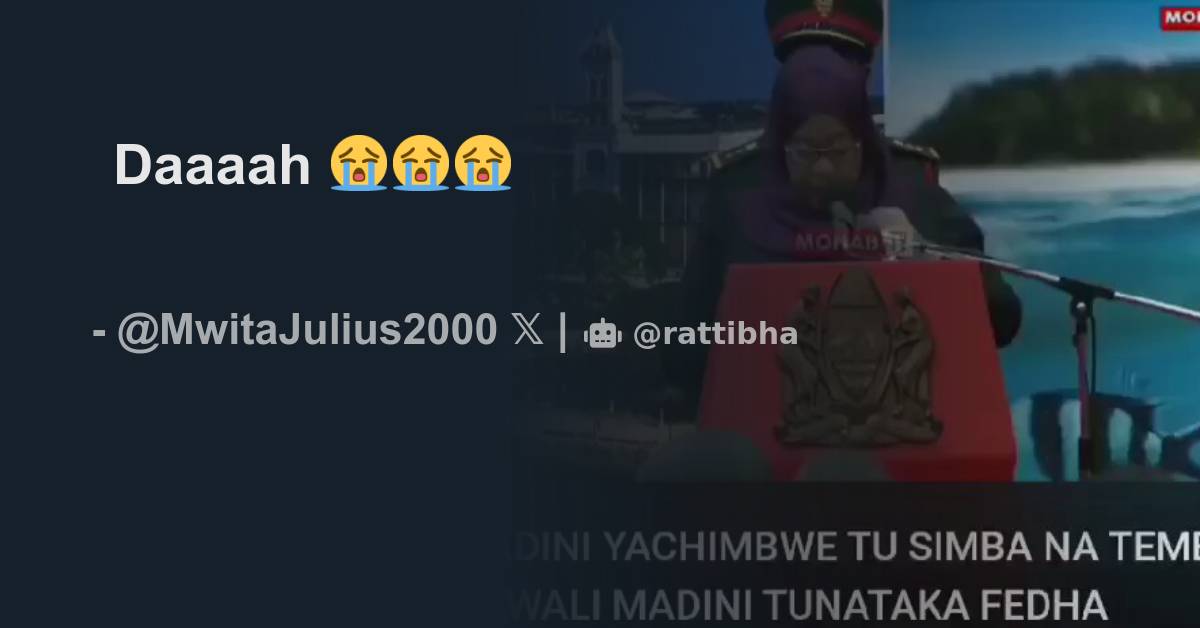Daaaah 😭😭😭 - Thread from 𝐽𝑢𝑙𝑖𝑢𝑠 𝐺𝑎𝑏𝑟𝑖𝑒𝑙 𝑀𝑤𝑖𝑡𝑎 @MwitaJulius2000 - Rattibha