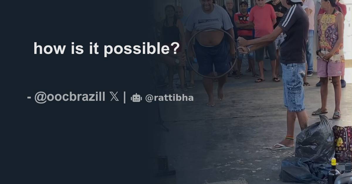 how is it possible? - Thread from out of context brazil 🇧🇷 @oocbrazill ...