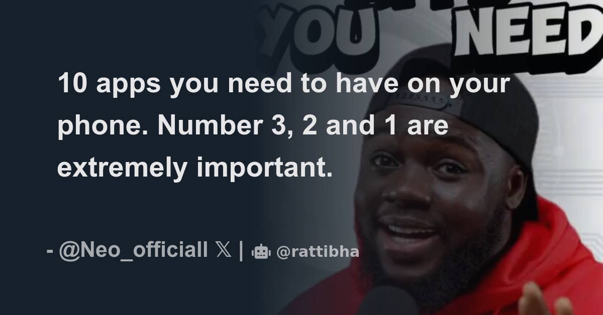 10 apps you need to have on your phone. Number 3, 2 and 1 are extremely ...