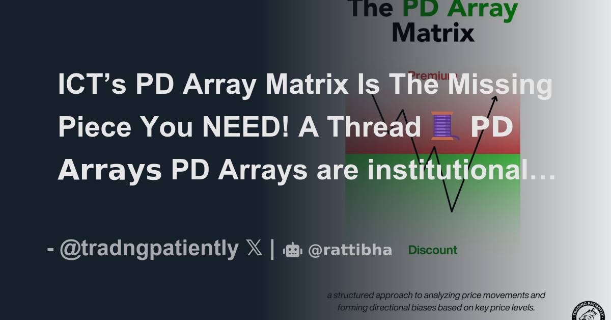 ICT’s PD Array Matrix Is The Missing Piece You NEED! A Thread 🧵 ...
