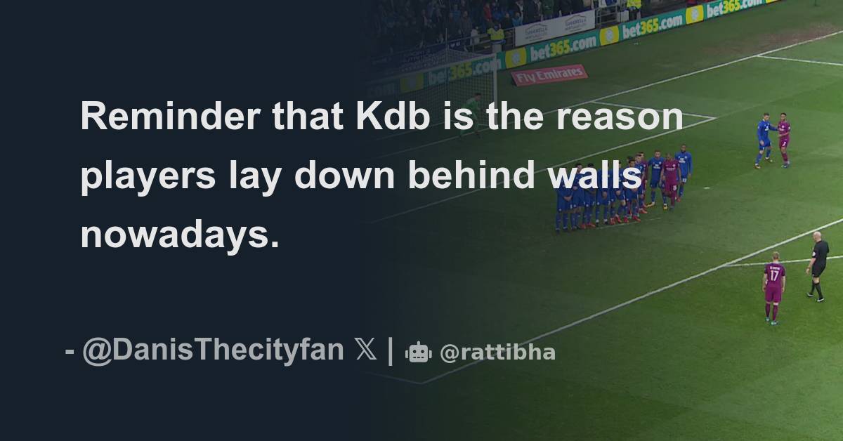 Reminder that Kdb is the reason players lay down behind walls nowadays ...