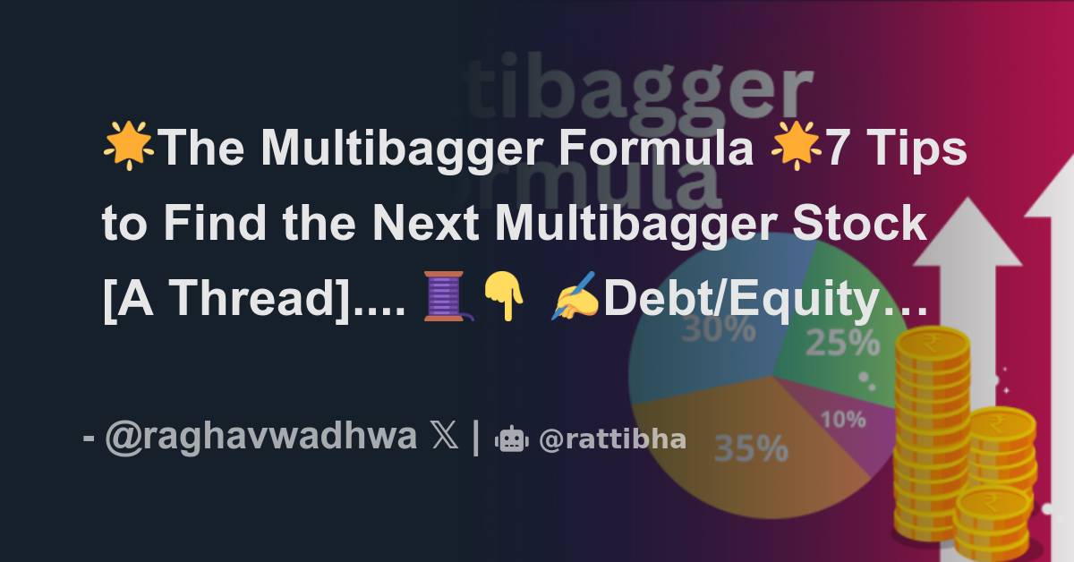 🌟The Multibagger Formula 🌟7 Tips to Find the Next Multibagger Stock [A ...