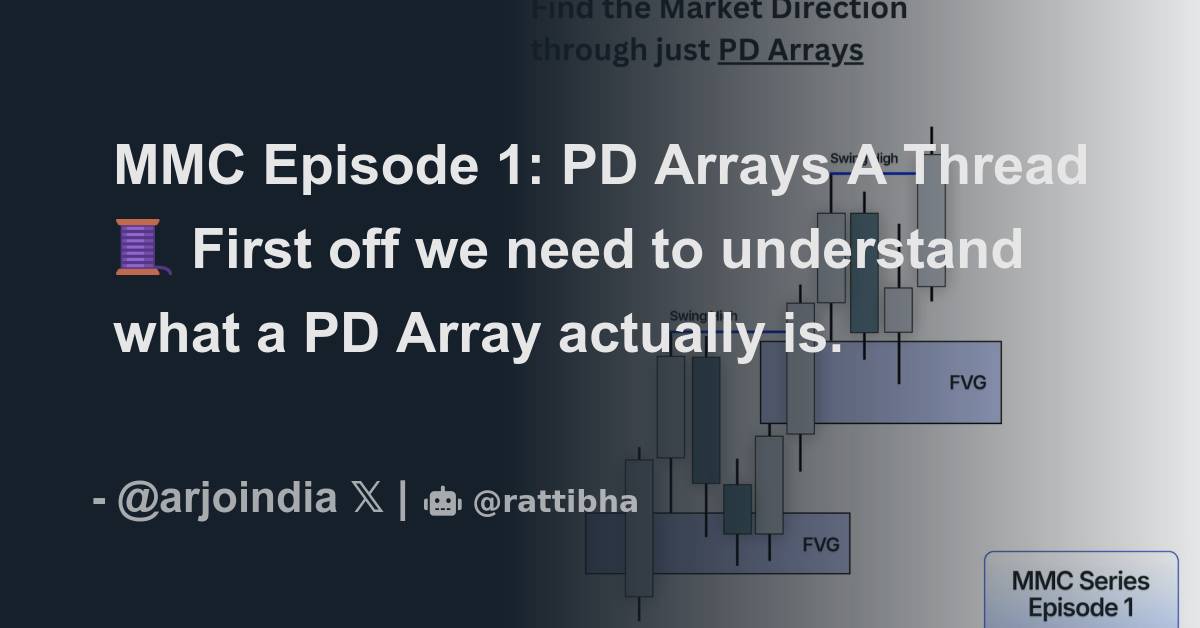 MMC Episode 1: PD Arrays A Thread 🧵 - Thread from Arjo India @arjoindia - Rattibha