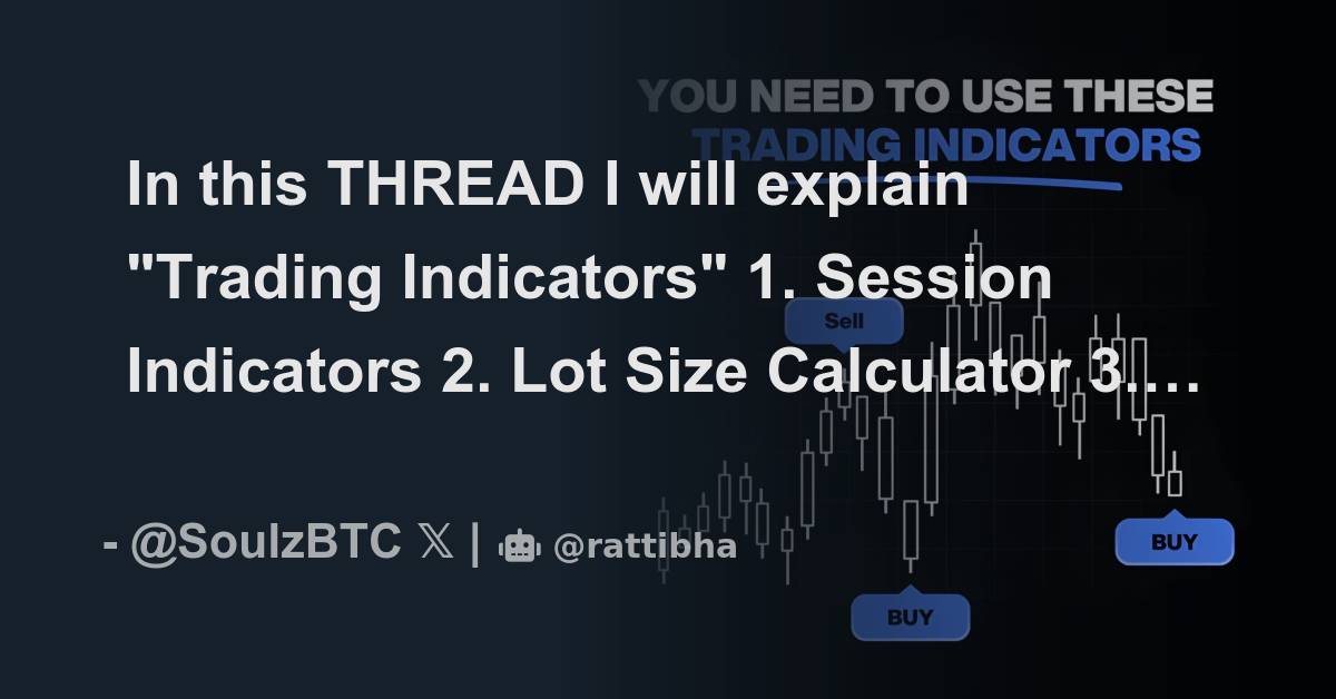 In this THREAD I will explain "Trading Indicators" 1. Session ...