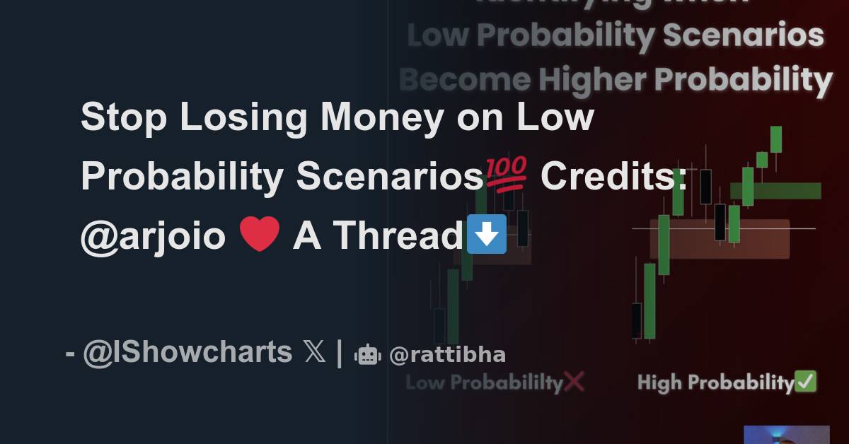 Stop Losing Money on Low Probability Scenarios💯 Credits: @arjoio ️ A ...