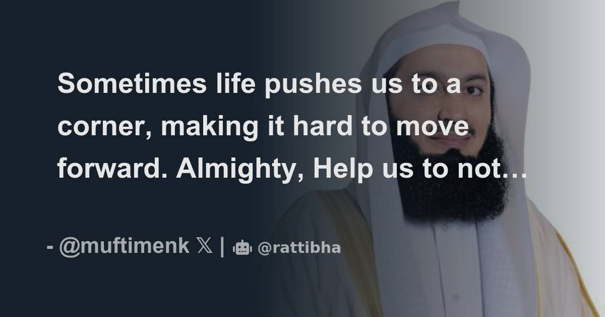 Sometimes life pushes us to a corner, making it hard to move forward ...