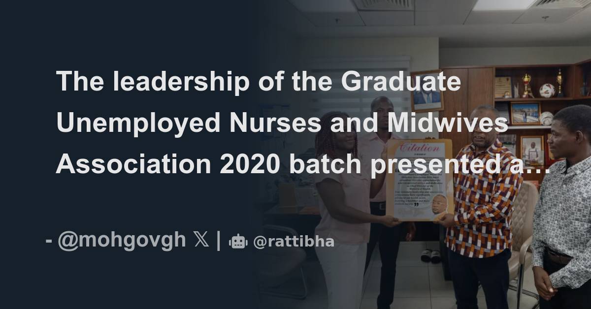 The leadership of the Graduate Unemployed Nurses and Midwives ...