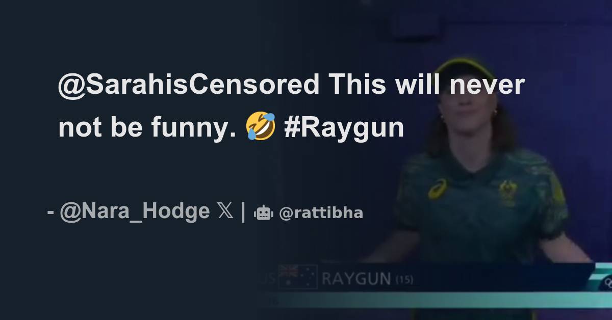 @SarahisCensored This will never not be funny. 🤣 #Raygun - المسلسل من ...