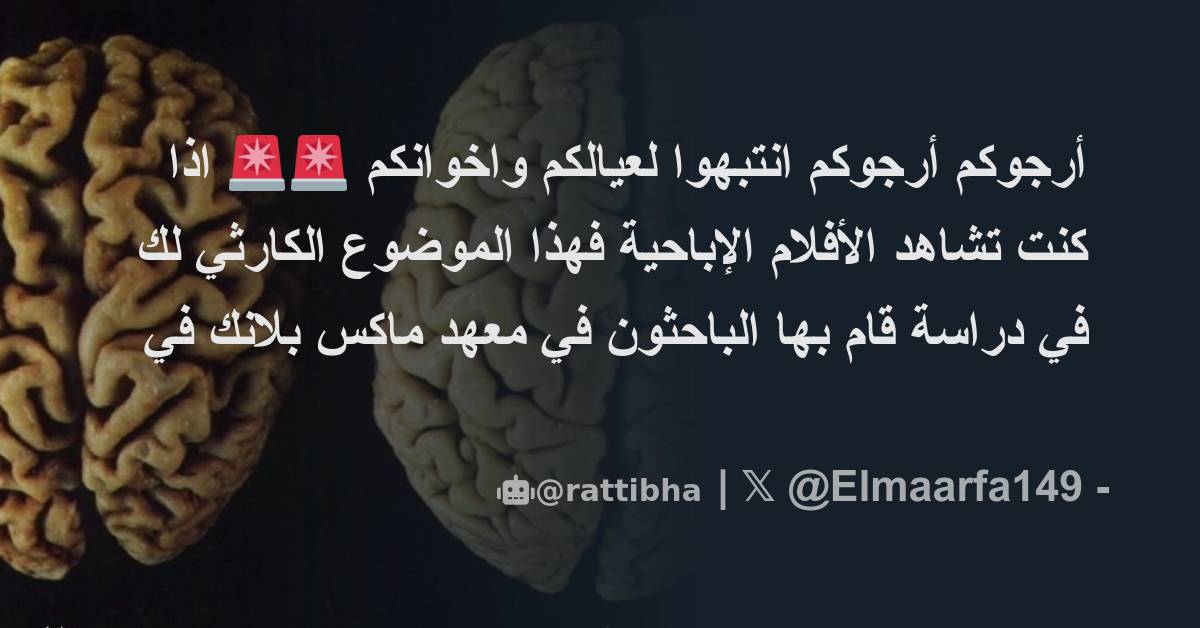 أرجوكم أرجوكم انتبهوا لعيالكم واخوانكم 🚨🚨 اذا كنت تشاهد الأفلام الإباحية فهذا الموضوع الكارثي لك