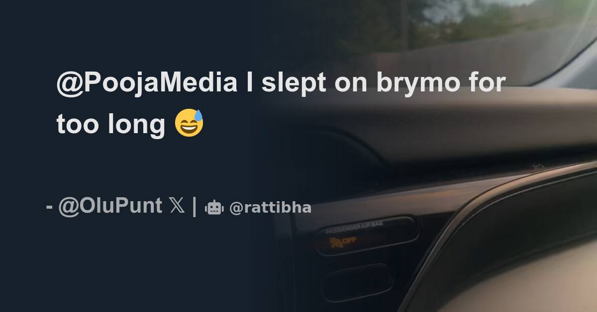 @PoojaMedia I slept on brymo for too long 😅 - Thread from _ @OluPunt - Rattibha
