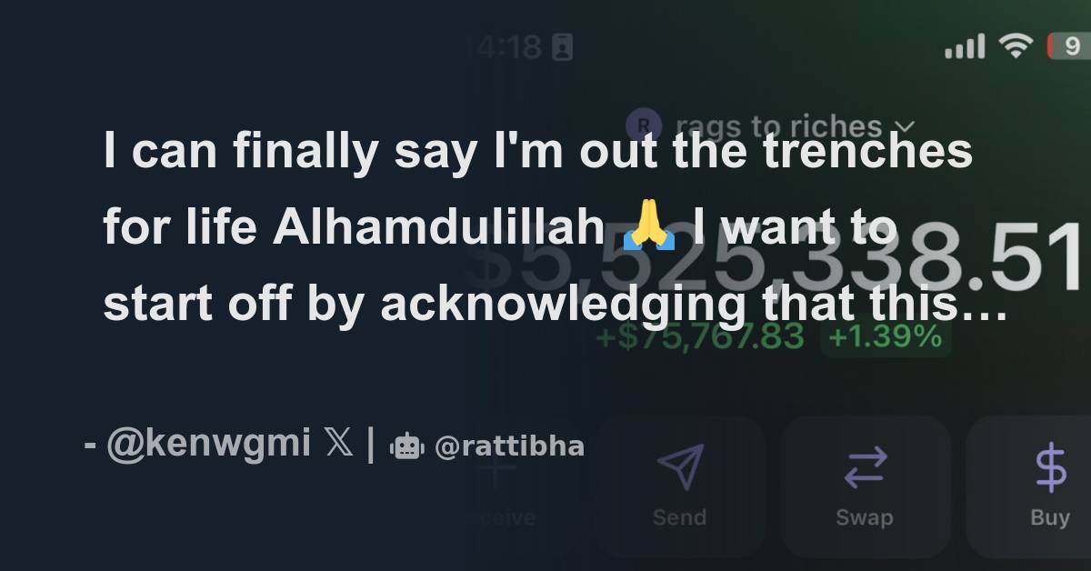 I can finally say I'm out the trenches for life Alhamdulillah 🙏 - المسلسل من ken @kenwgmi - رتبها