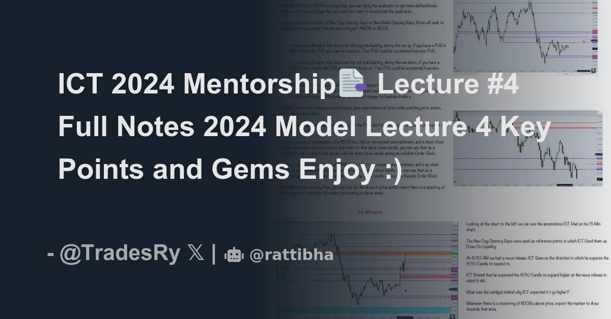 ICT 2024 Mentorship📑 Lecture #4 Full Notes 2024 Model Lecture 4 Key ...