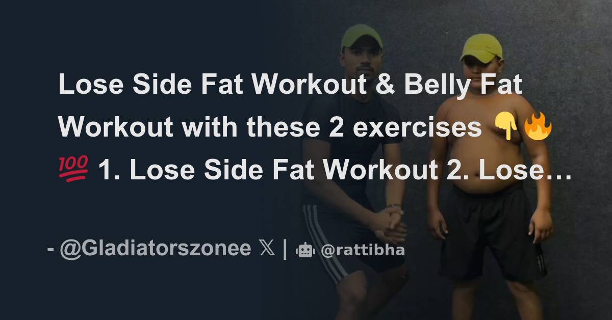 Lose Side Fat Workout & Belly Fat Workout with these 2 exercises 👇🔥💯 1 ...